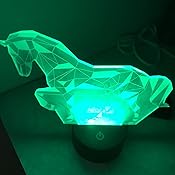 Amazon.com: WANTASTE 3D Horse Lamp, Optical Illusion Night Light for ...