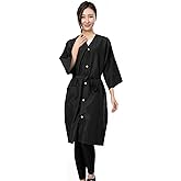 Amazon.com: PERFEHAIR Salon Client Gown Robes Cape, Hair Salon Smock for Clients- Kimono Style ...