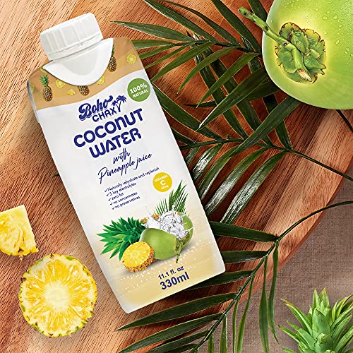 Boho Chax 100% Natural Coconut Water, Filled with Essential Vitamins ...