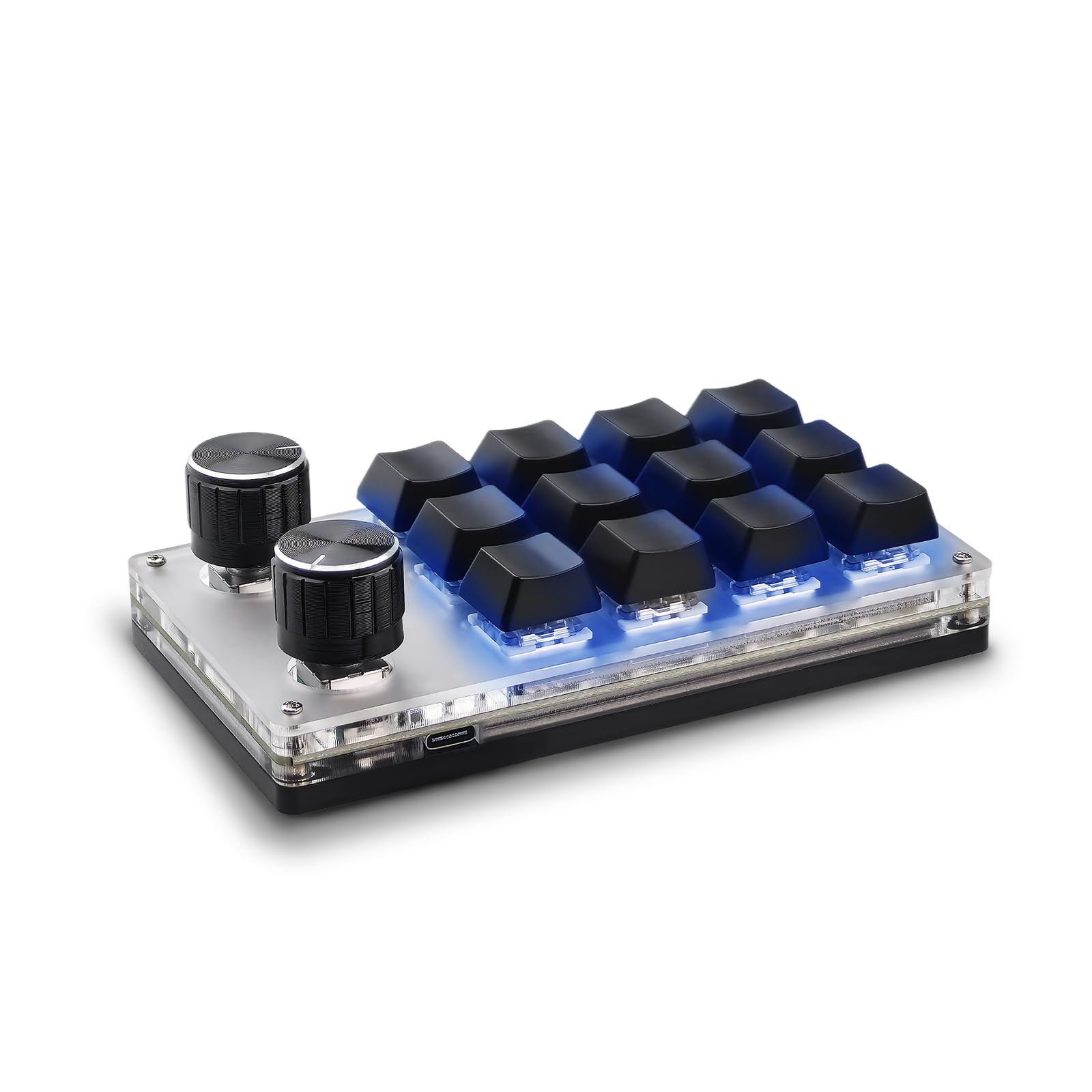 Flylin One Handed Programmable Mechanical Keyboard, Portable RGB Gaming ...