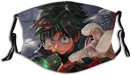 My-Hero-Academia-Deku Face Masks Dustproof Mouth Reusable Windproof for ...
