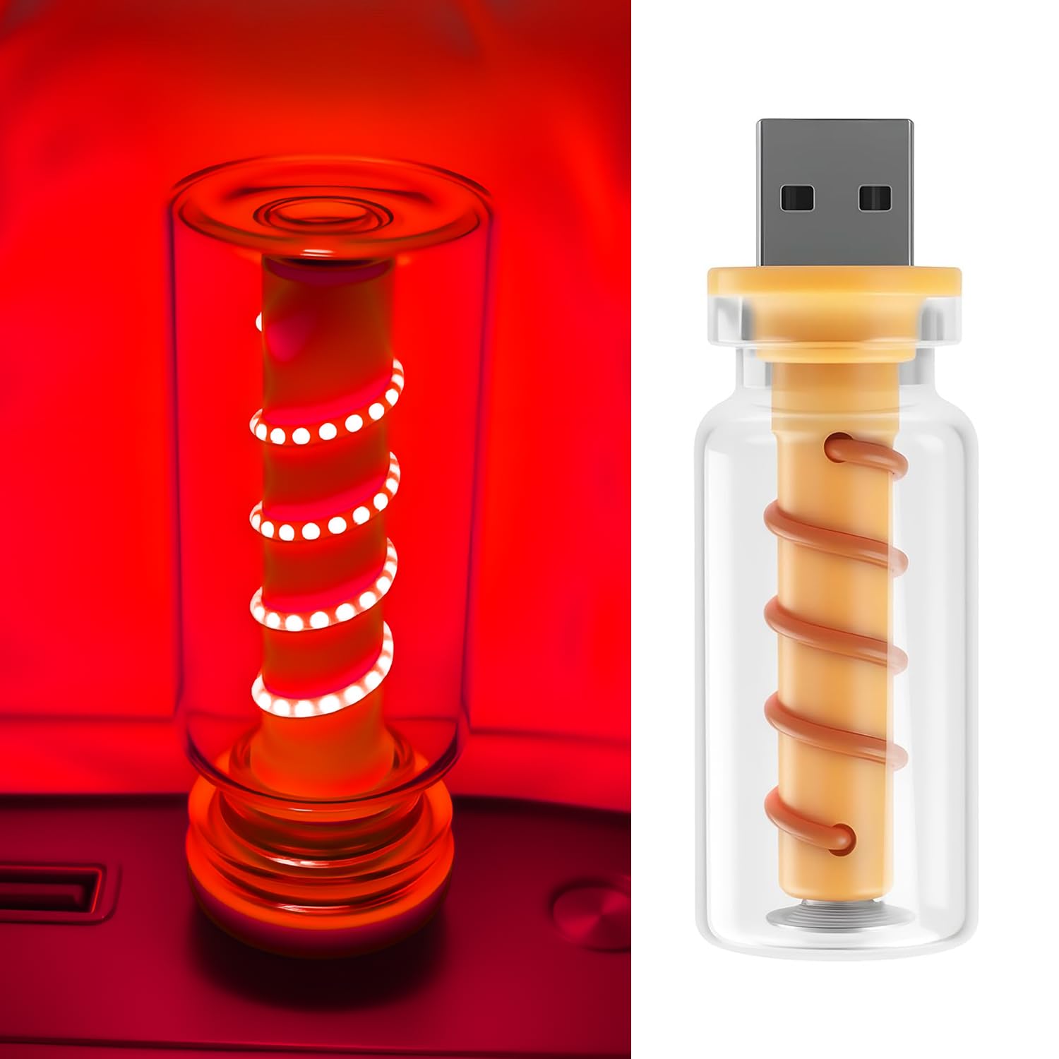 USB Light for Car, Touch Dimmable Retro Interior Lamp LED Ambient ...