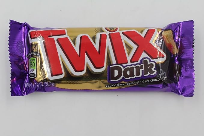 Twix Dark - Cookie Bars, Caramel, Dark Chocolate 50.7g: Amazon.co.uk ...