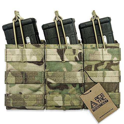 ACETAC Tactical Triple Open Top Mag Pouch Mil-Spec Nylon Magazine ...