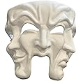 Amazon.com: Blank theatre mask with three faces : Toys & Games