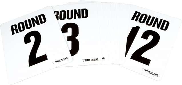 Amazon.com : Title Boxing Jumbo Round Cards (Rounds 2 Through 12 ...