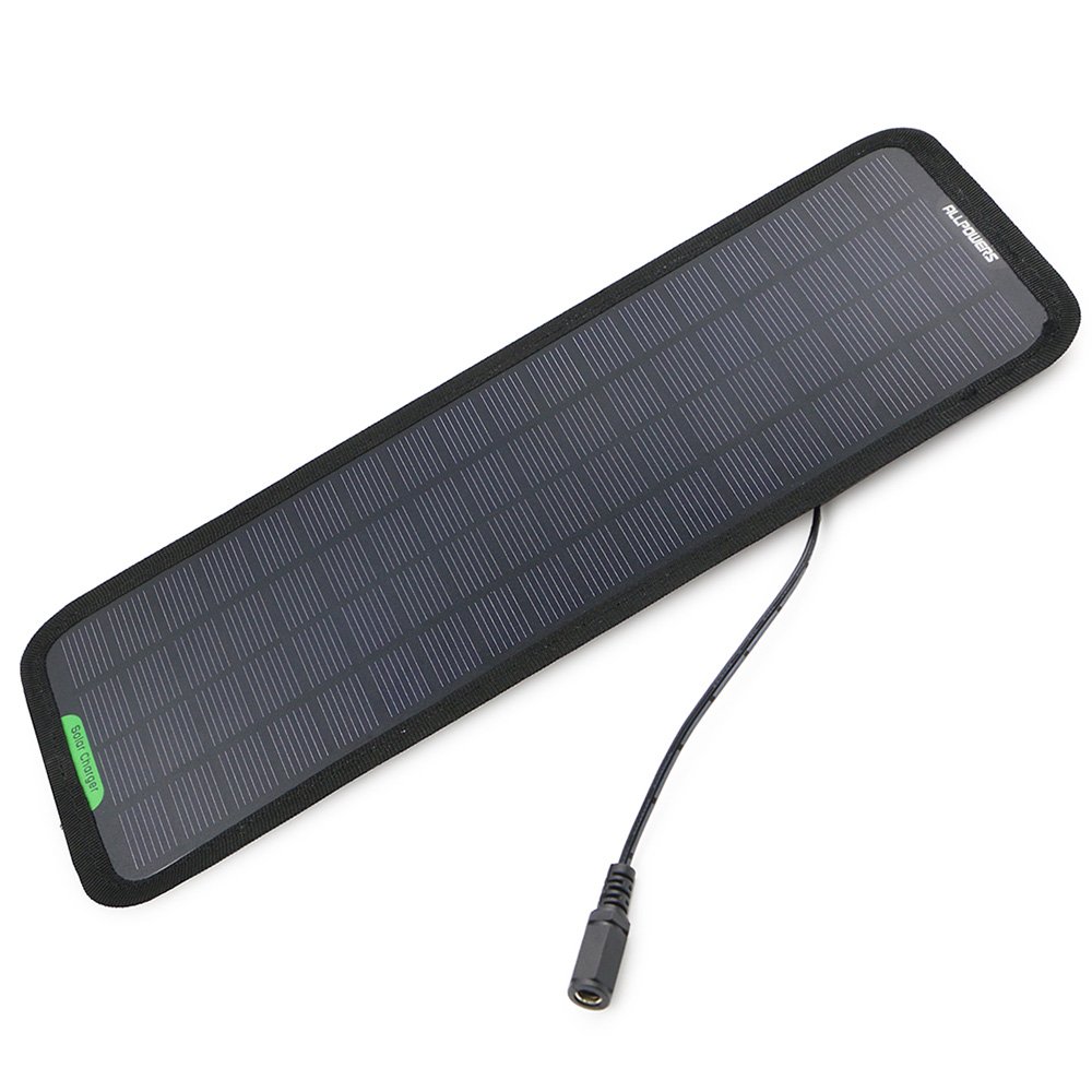 ALLPOWERS 18V 5W Portable Solar Car Battery Charger Bundle with ...