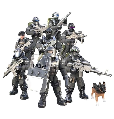 YEIBOBO ! Special Forces Mini Action Figure with Military Weapons and ...