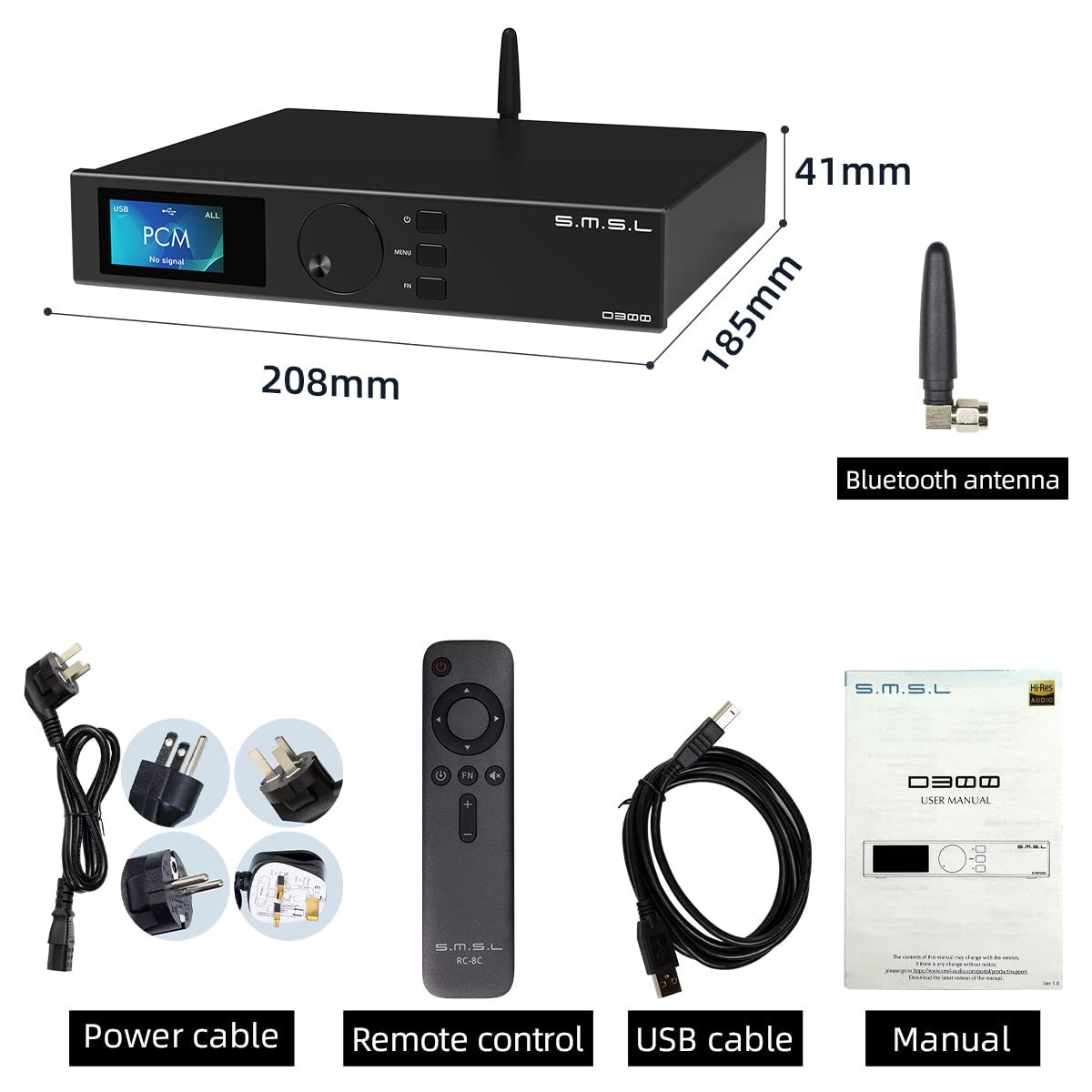 Mua S.M.S.L D300 Hi-res Digital Audio DAC, ROHM BD34301EKV Flagship ...