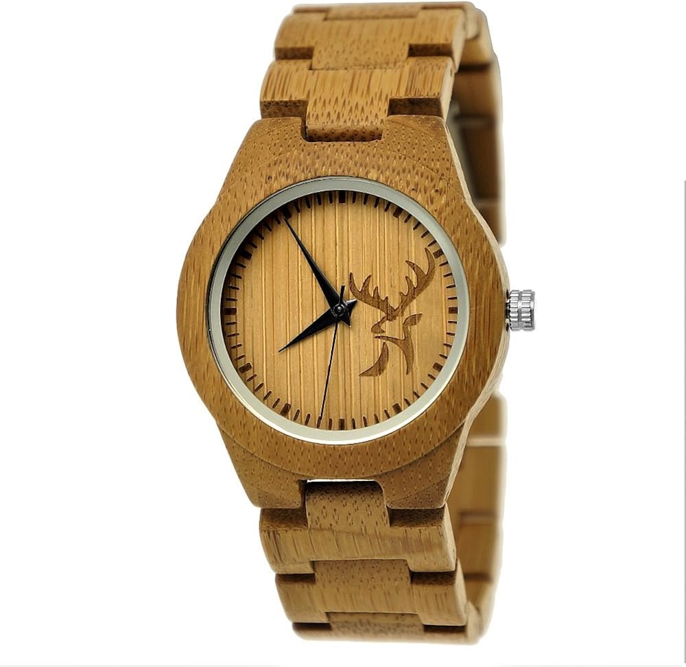 Handgefertigte Holzwerk Germany® Designer Damen-Uhr Öko Natur Holz-Uhr ...