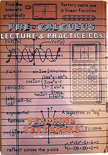 Pre-Calculus Lecture & Practice CD's - Teaching Textbooks - 7 Disc Set ...