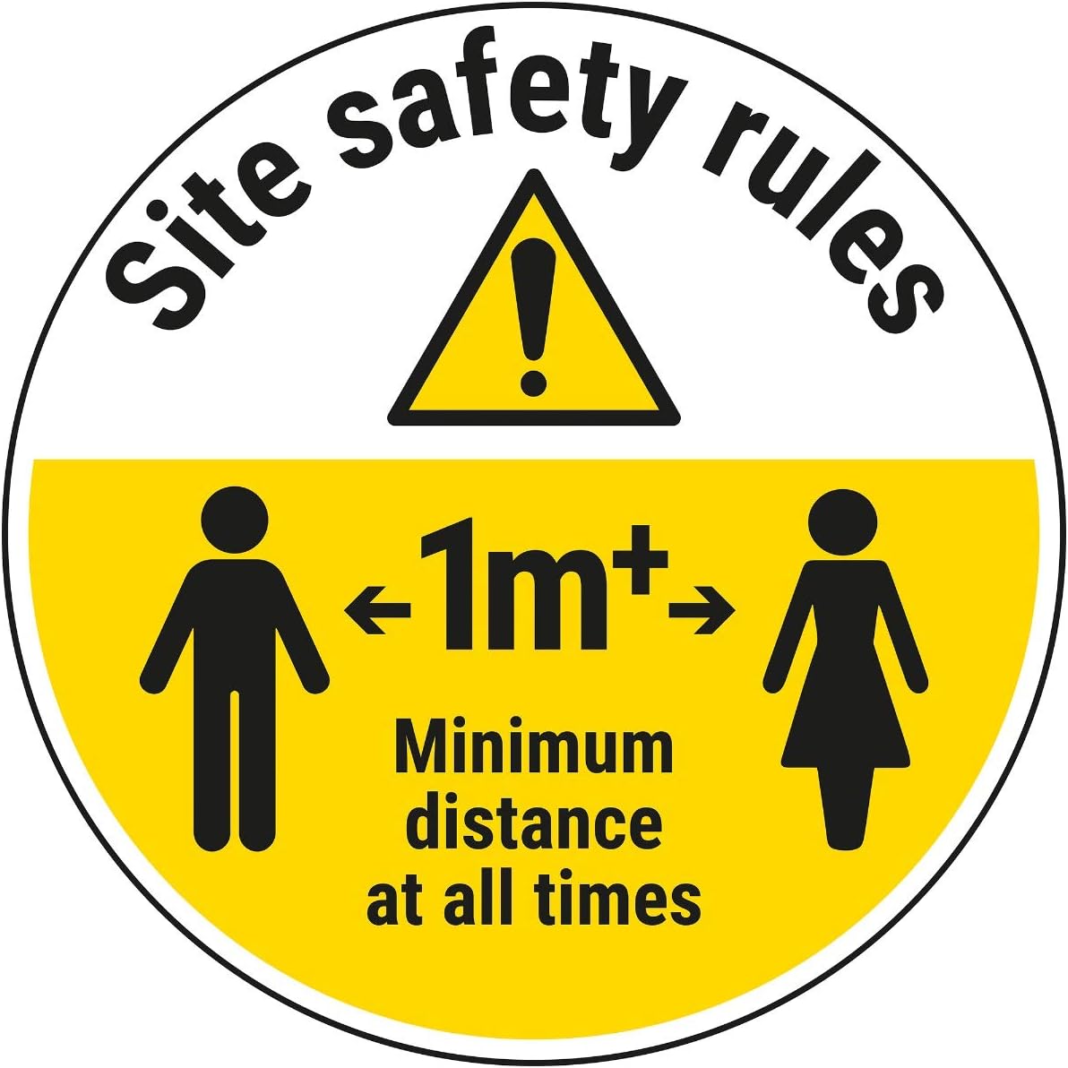 V Safety CV293CN-FS Vsafety Site Safety Rules-Keep 1M Distance-300mm X ...
