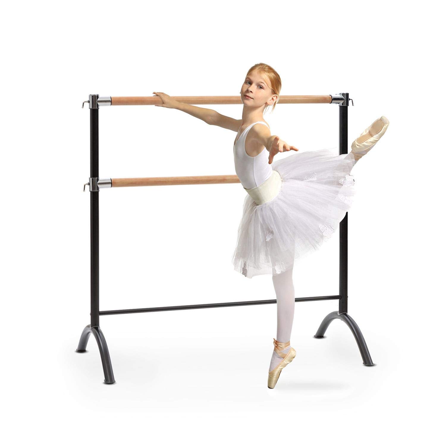 Klarfit Barre Anna • Double Ballet Bar • Free-standing • 110 x 113 cm ...