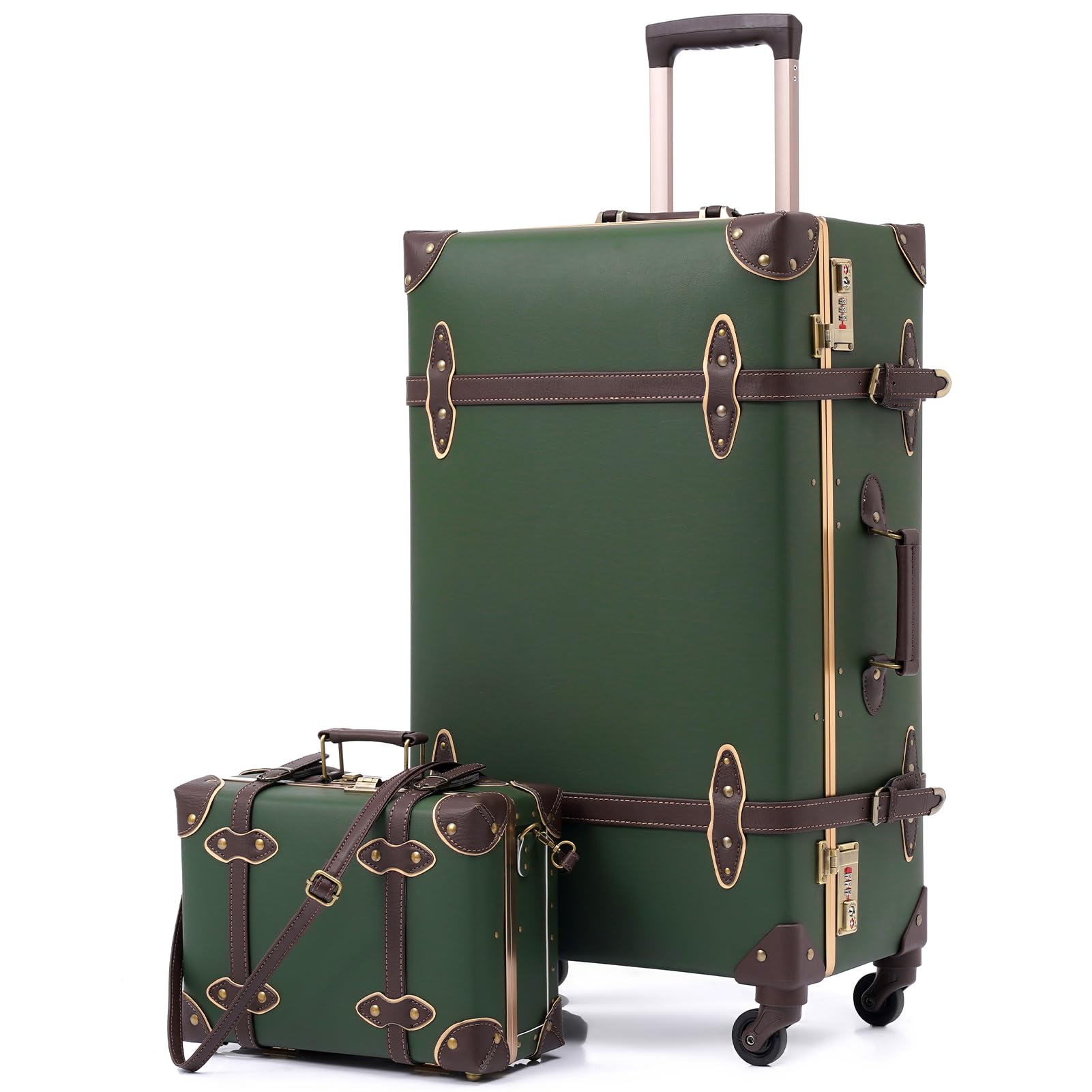urecity Vintage Suitcase Set for Women, Vintage Luggage Sets for Women ...