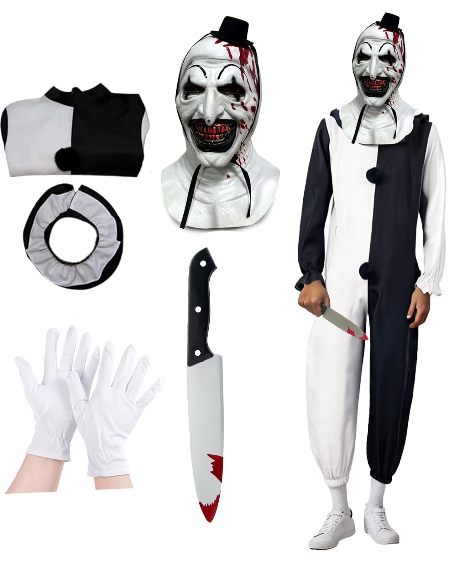 pigmiss Adult Art The Clown Costume Horror Terrifier Costume Killer ...