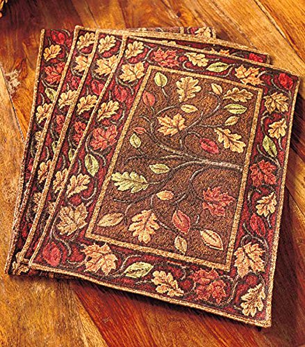 Harvest Leaves Tapestry Placemats, Set of 4 in Dubai - UAE | Whizz ...