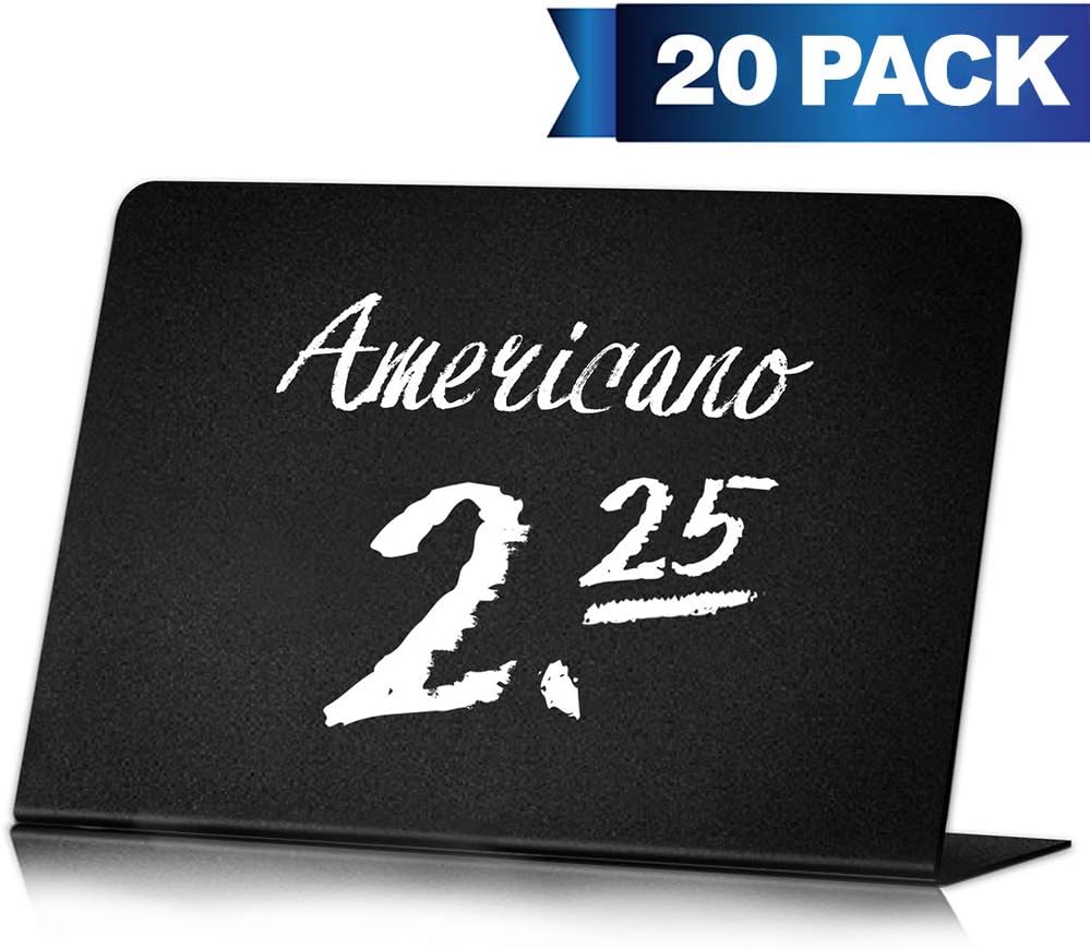 20 Pack Mini Chalkboard Signs 10×7 for Food – Buffet – Tables – Small ...