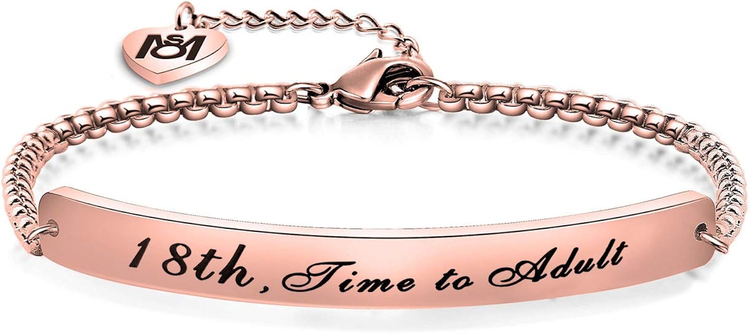 MYOSPARK 18th Birthday Gift Time to Adult Bracelet Inspiration Jewelry ...