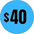 Amazon.com : Mobiusea Creation 300pcs $40 Price Stickers | 40 Dollar ...