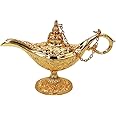 Amazon.com: Honoro Vintage Legend Aladdin Magic Genie Lamp - Metal Carved Wishing Light for Home ...
