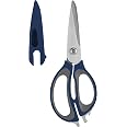 Amazon.com: Farberware 4-in-1 Kitchen Shears, 2-Piece, Navy and Gray ...