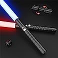 Amazon.com: Oueyes Lightsabers 2 Pack Metal Hilt Light Sabers RGB 7 Colors Changeable with 3 ...
