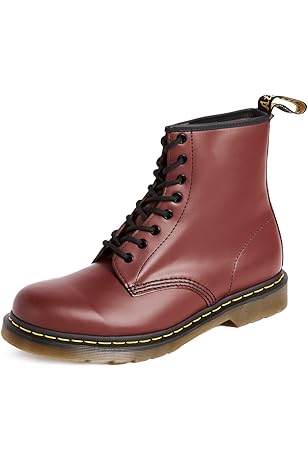 1460 Original Smooth Leather 8-Eye Boot for Men and Women, Cherry Red ...