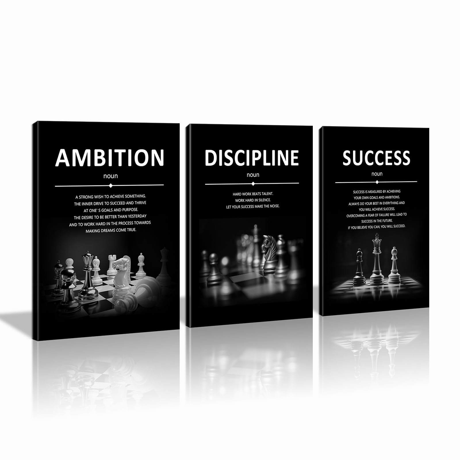 Xbolu Motivational Wall Decor Success Wall Art Inspirational Quotes ...