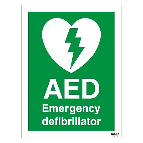 Automated External Defibrillator Nearest location sign - 1.2mm rigid ...