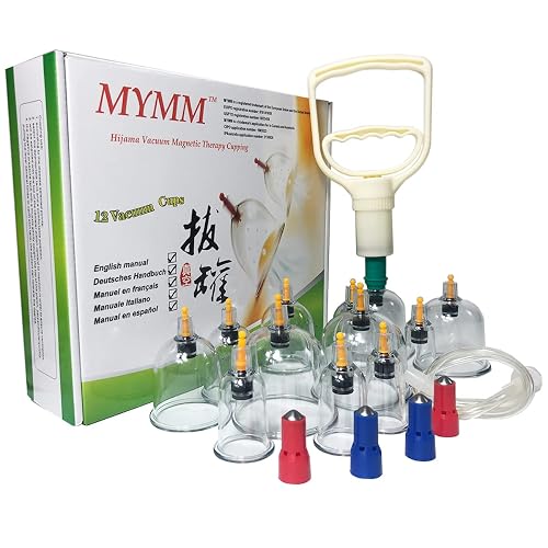 12 Cupping Cups Sets Biomagnetic Traditional Professional Chinese ...
