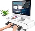 Monitor Stand, AboveTEK Premium Acrylic Computer Monitor Riser for Home ...