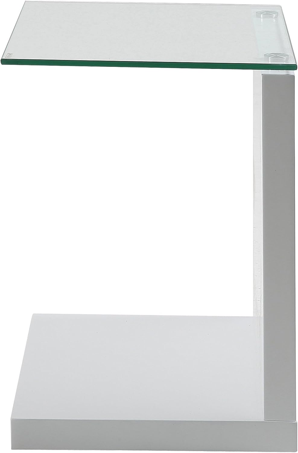 AC Design Furniture Michel 49008 Side Table, Clear Glass, 40 x 50 x 35 ...