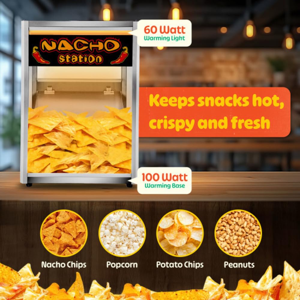 Nacho Machine Food Warmer - Steel Countertop Display Case And ...