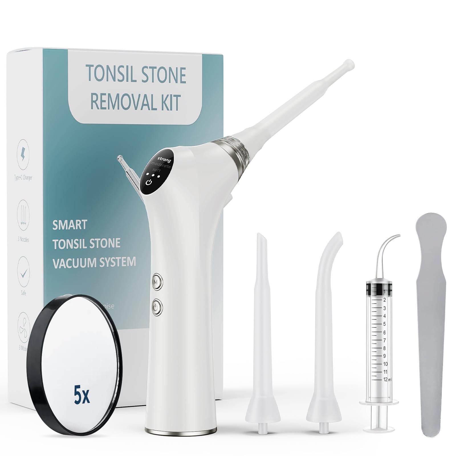 Mua Electronic Vacuum Tonsil Stone Remover with Built-in LED Light ...