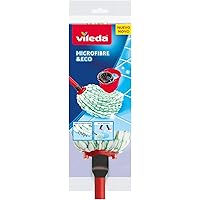 Vileda Microfibra & Eco - Trapeador con Mango, Limpieza Diaria : Amazon ...