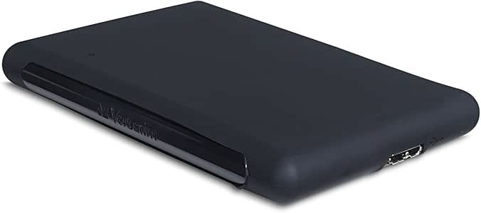 Amazon.com: Verbatim 500GB Titan XS Portable Hard Drive, USB 3.0, Black ...