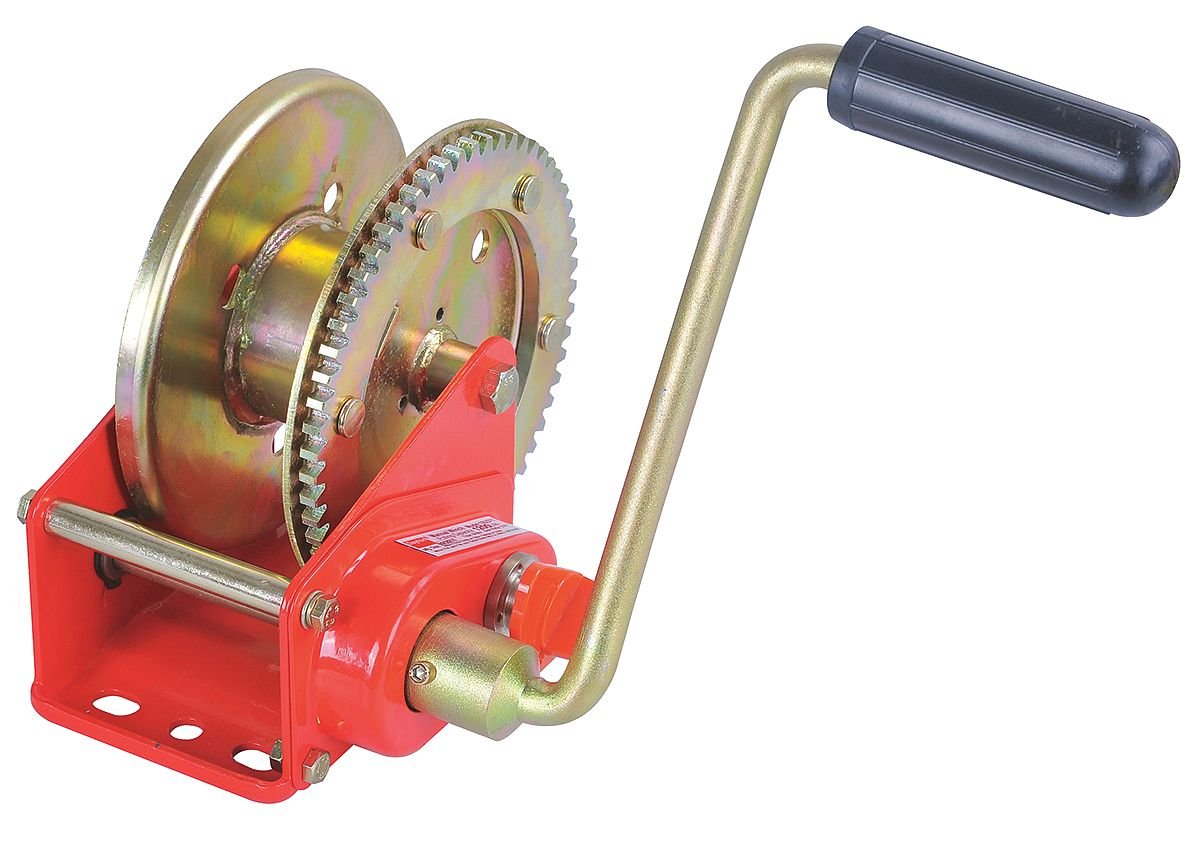Dayton Hand Winch, Spur Gear, Brake, 1200 lb. - 12U371: Manual Winch ...