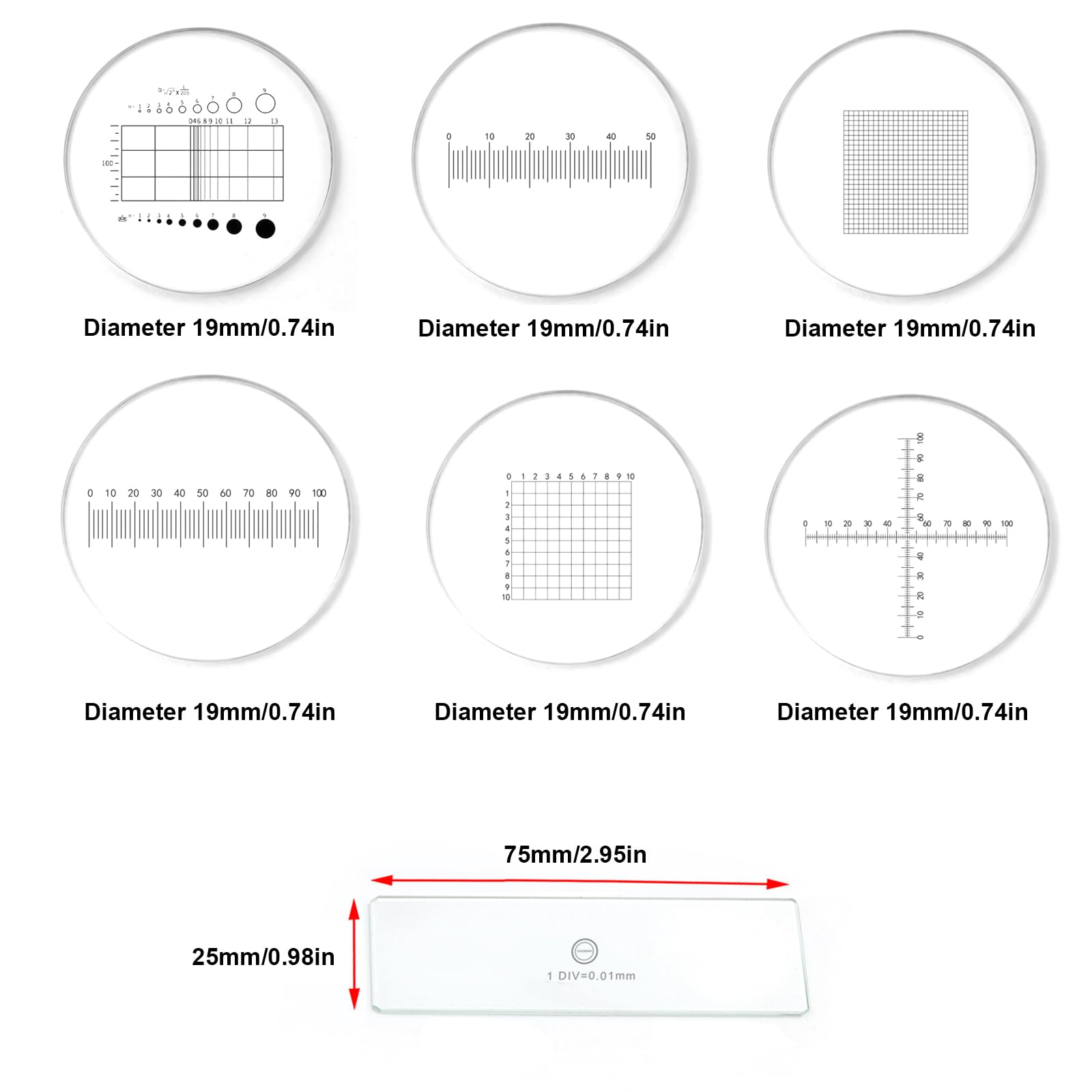 Mua eyepiece calibration ruler slide microscope micrometer microscope ...