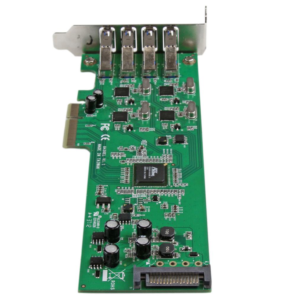 Amazon.com: StarTech.com 4 Independent Port PCI Express SuperSpeed USB 3.0 Controller Card ...