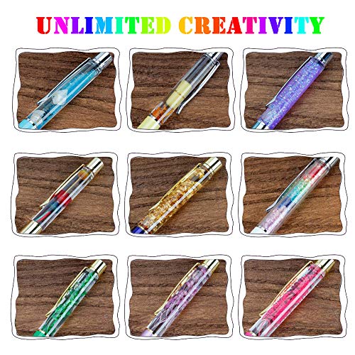 28 PACK Empty Tube Floating DIY Pens,2 Colors,Metal Ballpoint Pen ...