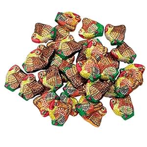 Amazon.com : 10 Pound Case Mini Chocolate Turkeys, Foil Wrapped ...