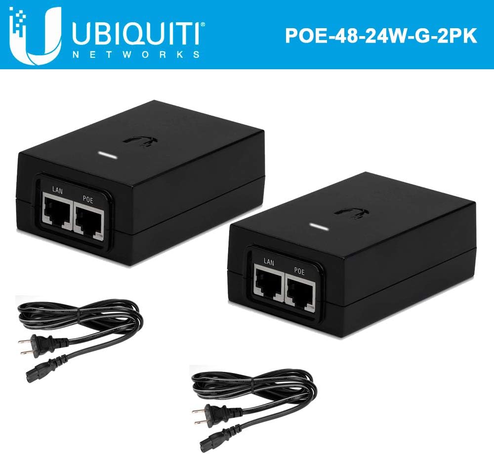Amazon.com: UBNT Systems PoE Adapter 48V POE-48-24W-G with Gigabit LAN ...