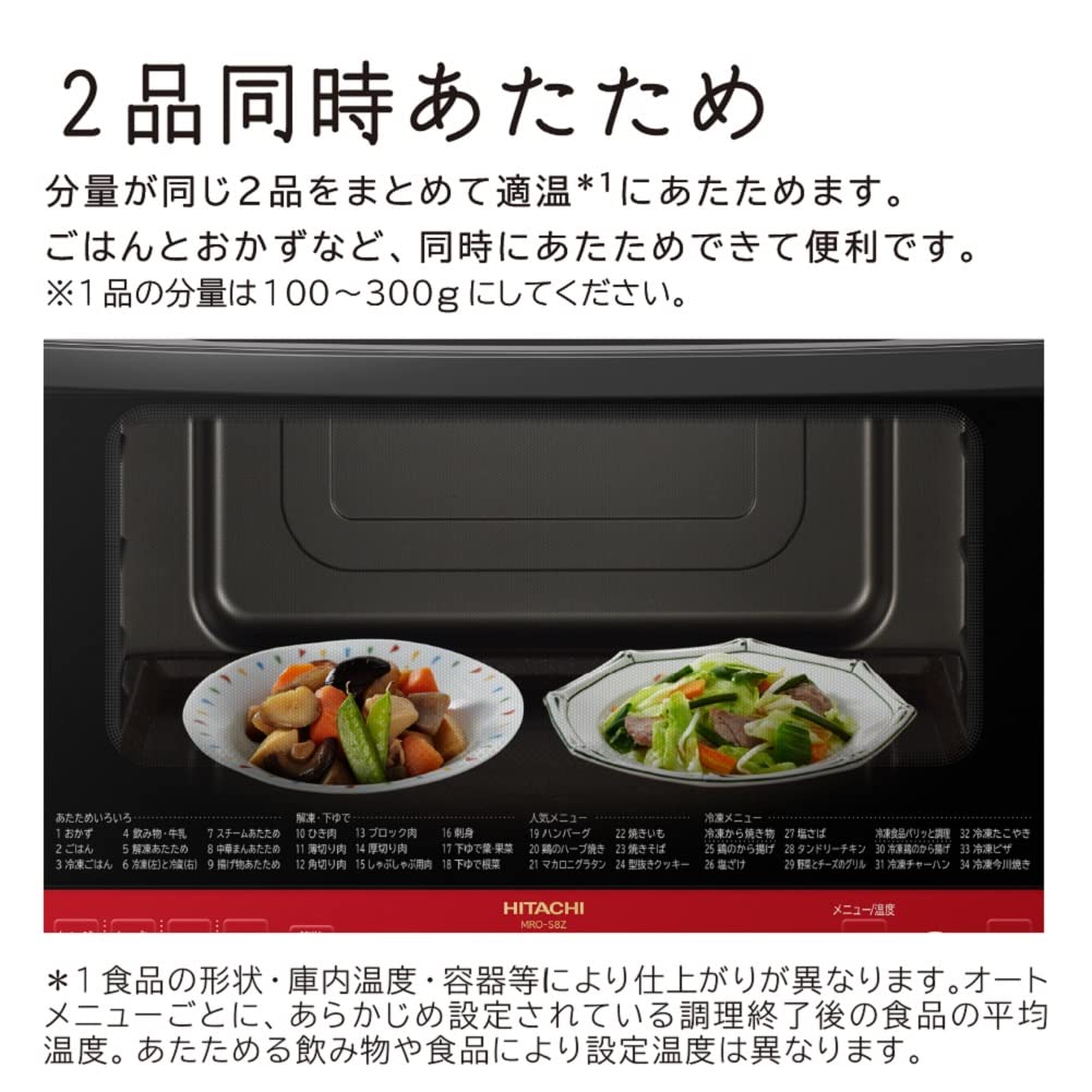 Mua HITACHI MRO-S8Z R Healthy Chef Oven Range, 1.1 cu ft (31 L), Red ...