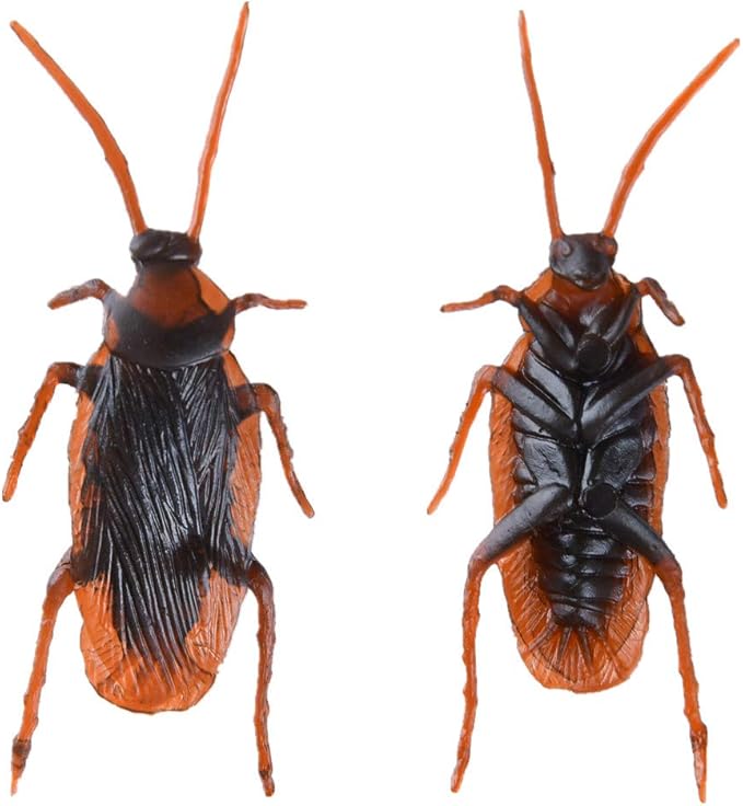 Simplelife 12 Piece Fake Roaches Fake Animal Toys Prank Novelty ...
