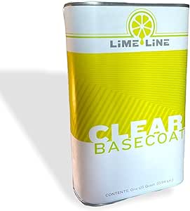 Amazon.com: LiME LiNE Clear Automotive Basecoat Paint, Quart, Intercoat Binder, Carrier for ...