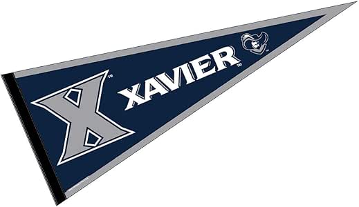 Amazon.com : College Flags & Banners Co. Xavier Pennant Full Size Felt ...