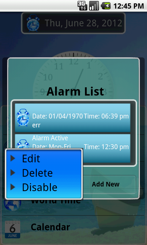 Android Alarm Clock With Count Down & Stop Watch Free:Amazon.com ...