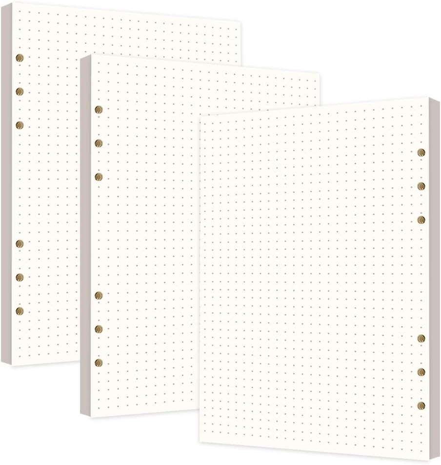 3 Packungen Gepunktetes Papier A5 Papier Gepunktet 6 Löcher A5 ...