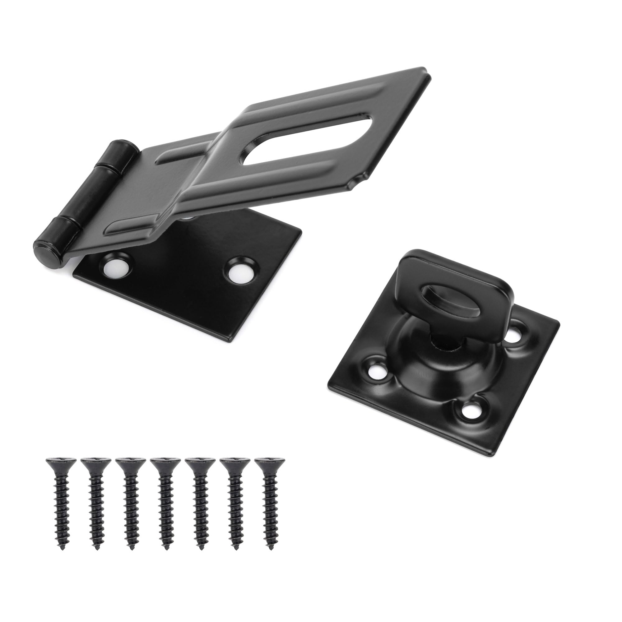 SANKINS 4-1/2" Swivel Staple Safety Hasps, Gate Door Hasp Latches ...
