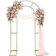 Amazon.com : ZpigToor Double Arch Backdrop Stand Metal Open Arch ...